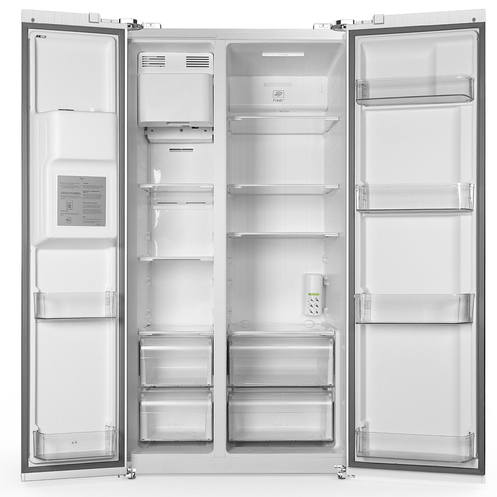 2 French Door Refrigerator, Side Freezer & Dispensor, Ice Maker ...