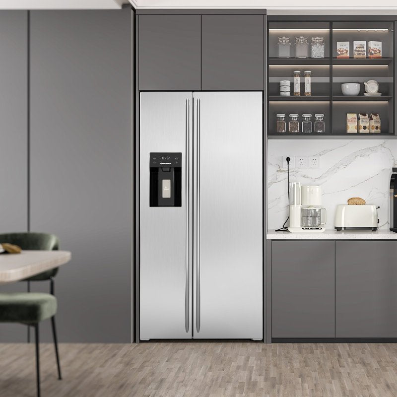 2 French Door Refrigerator, Side Freezer & Dispensor, Ice Maker ...