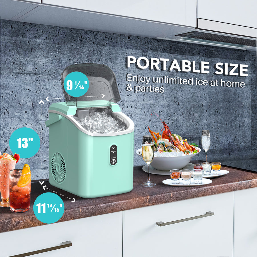 Nugget Pebble Ice Maker Countertop HZB-15N - Kismile