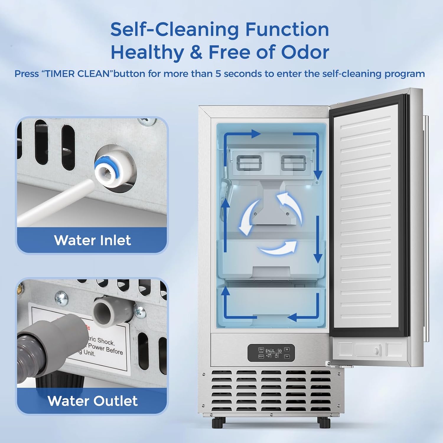 Built-in Undercounter Commercial Ice Maker - Kismile