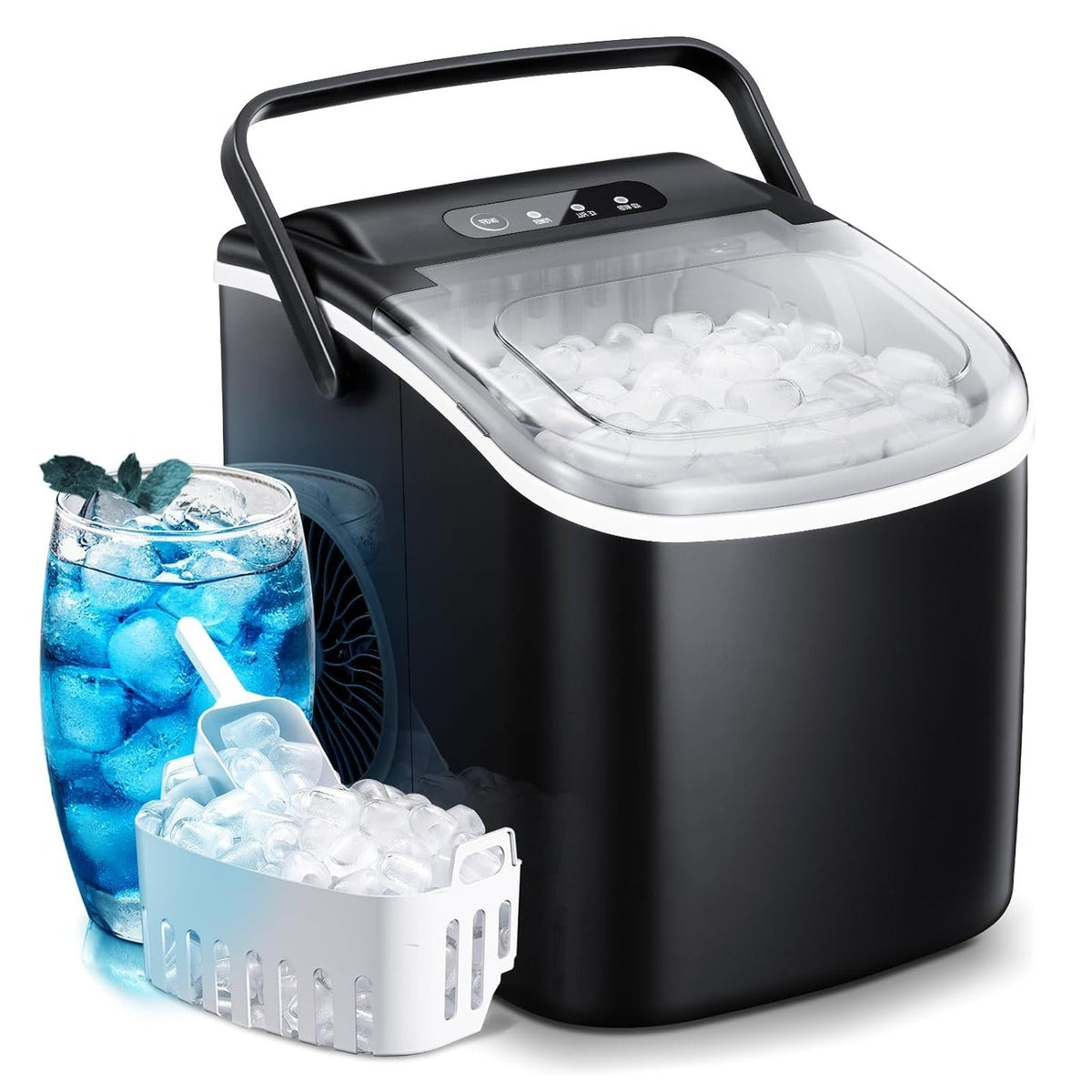 Portable Freestanding Nugget Ice Maker Machine - Kismile