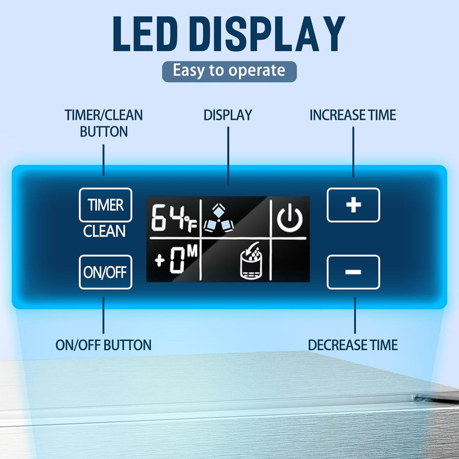 Kismile Commercial Under Counter Nugget Ice Maker Machine,66Lbs/Day ...