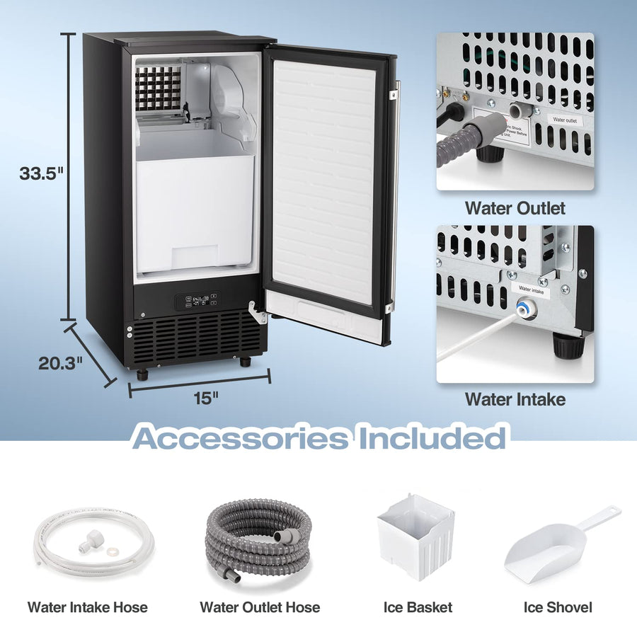 Built-in Undercounter Commercial Ice Maker - Kismile